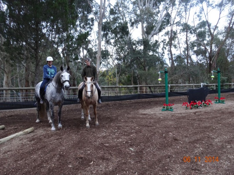 barrie-and-aztec-showing-holly-and-midnight-how-to-ride-a-working ...